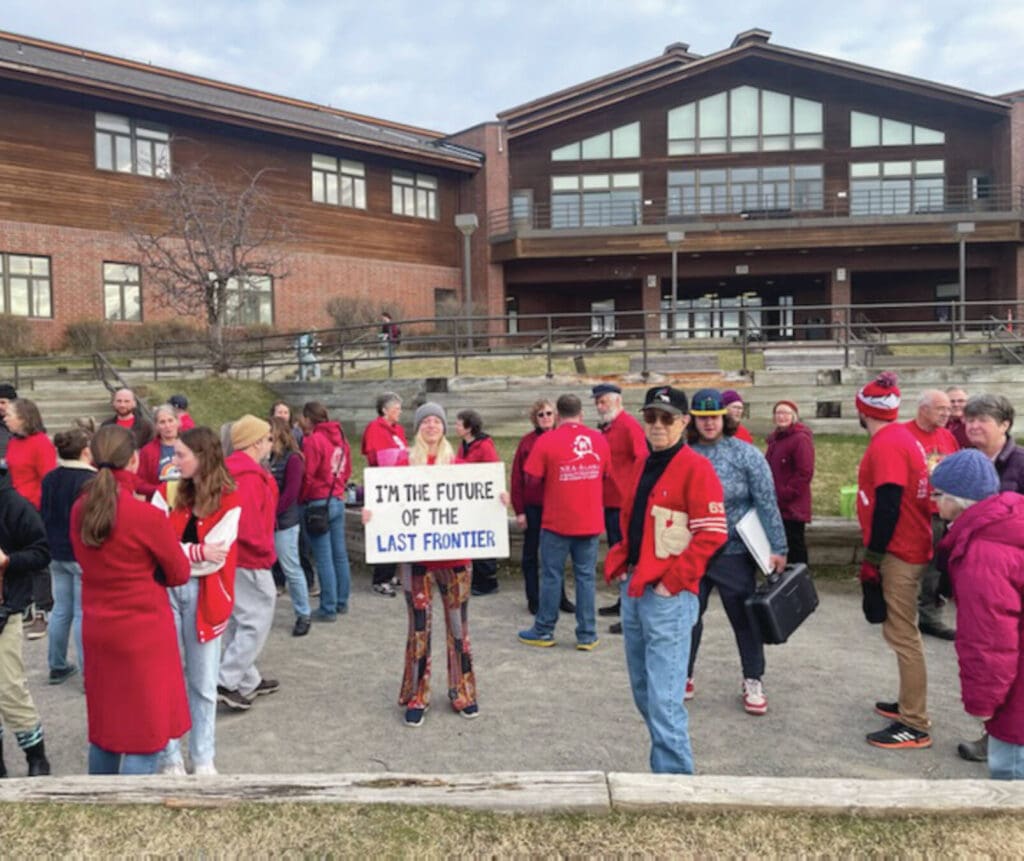 Homer community ‘walks in’ to support education funding | Homer News