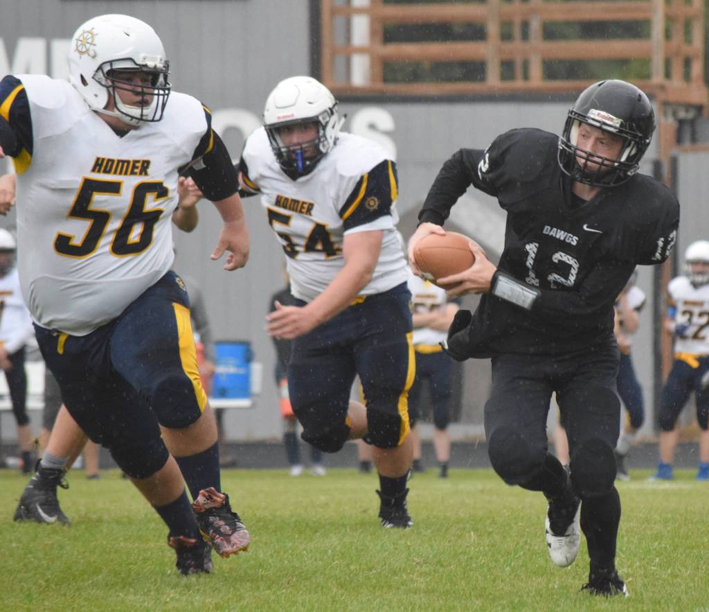 Homer football swamps Nikiski in the rain | Homer News